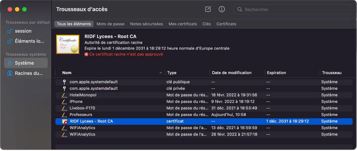 Comment se connecter au réseau wifi avec du matériel personnel